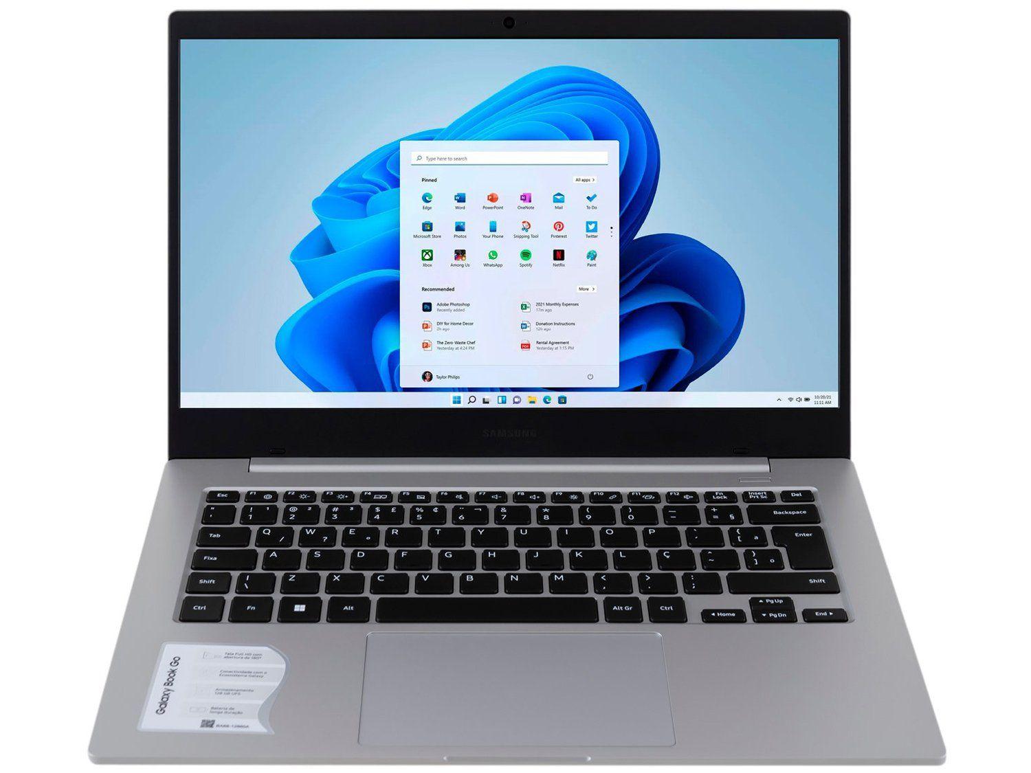 Notebook Samsung Galaxy Book Go Snapdragon 4GB