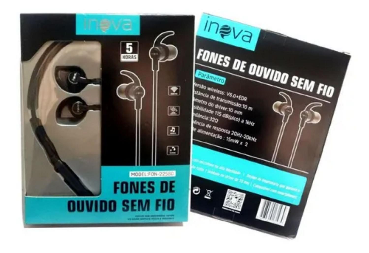 Novo Fone Ouvido Sem Fio Bluetooth Inova Smartphone - Fone de Ouvido ...