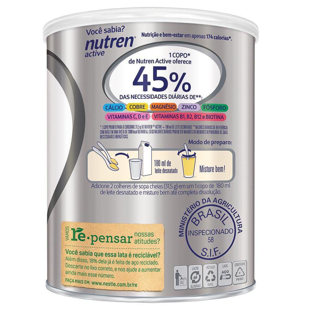 Nutren Active Banana Suplemento Alimentar Lata com 400g - Complemento ...