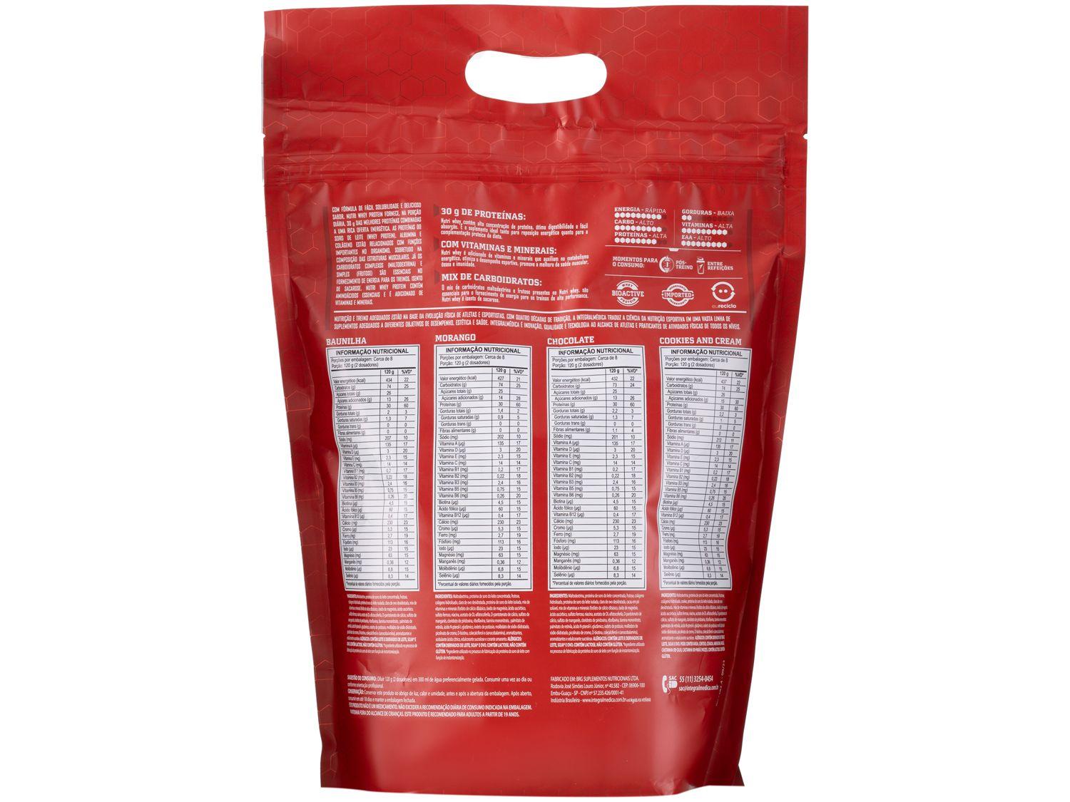 Nutri Whey Protein Baunilha Refil Integralmédica - 900g
