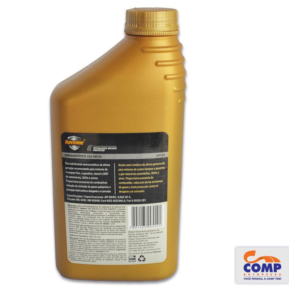Óleo de Motor Havoline Texaco 5w30 SAE semissintético - Lubrificante ...