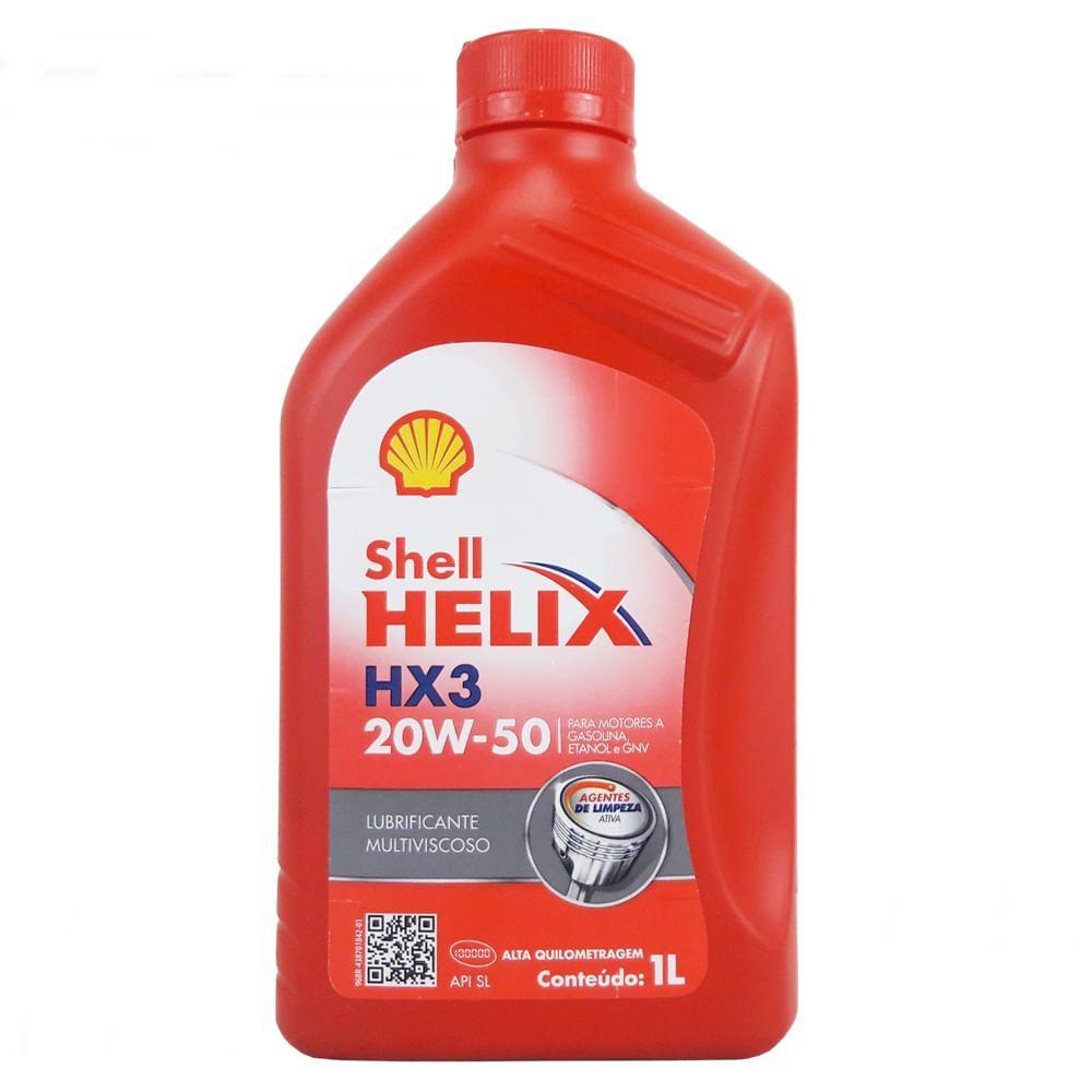 Óleo Lubrificante do Motor Shell Helix HX3 20W50 API SL Mineral 1L ...