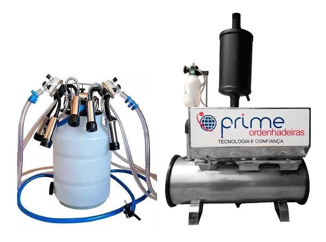 Ordenha Balde Ao Pé Prime Bv450 Em Inox Com 1 Conjunto Duplo - Produtos para Bovinos, Suínos e ...