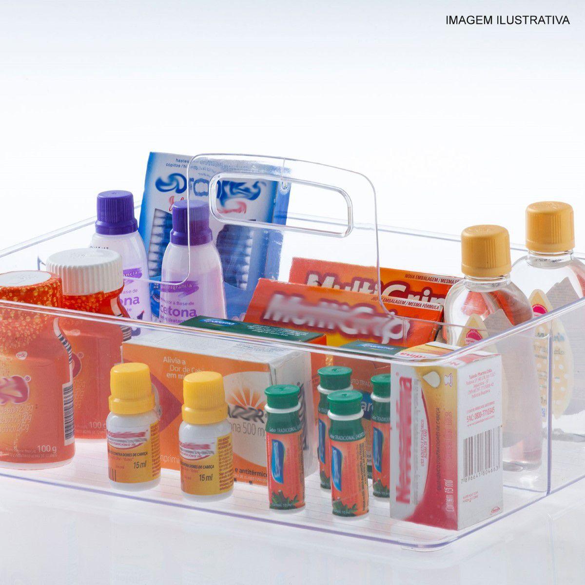 Organizador Multiuso Diamond com Alça 33x22x18 cm Paramount ...