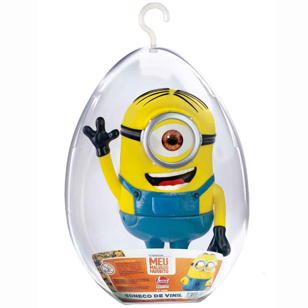Ovo Médio com Boneco de Vinil Articulado Minion Stuart - Lider - Líder ...