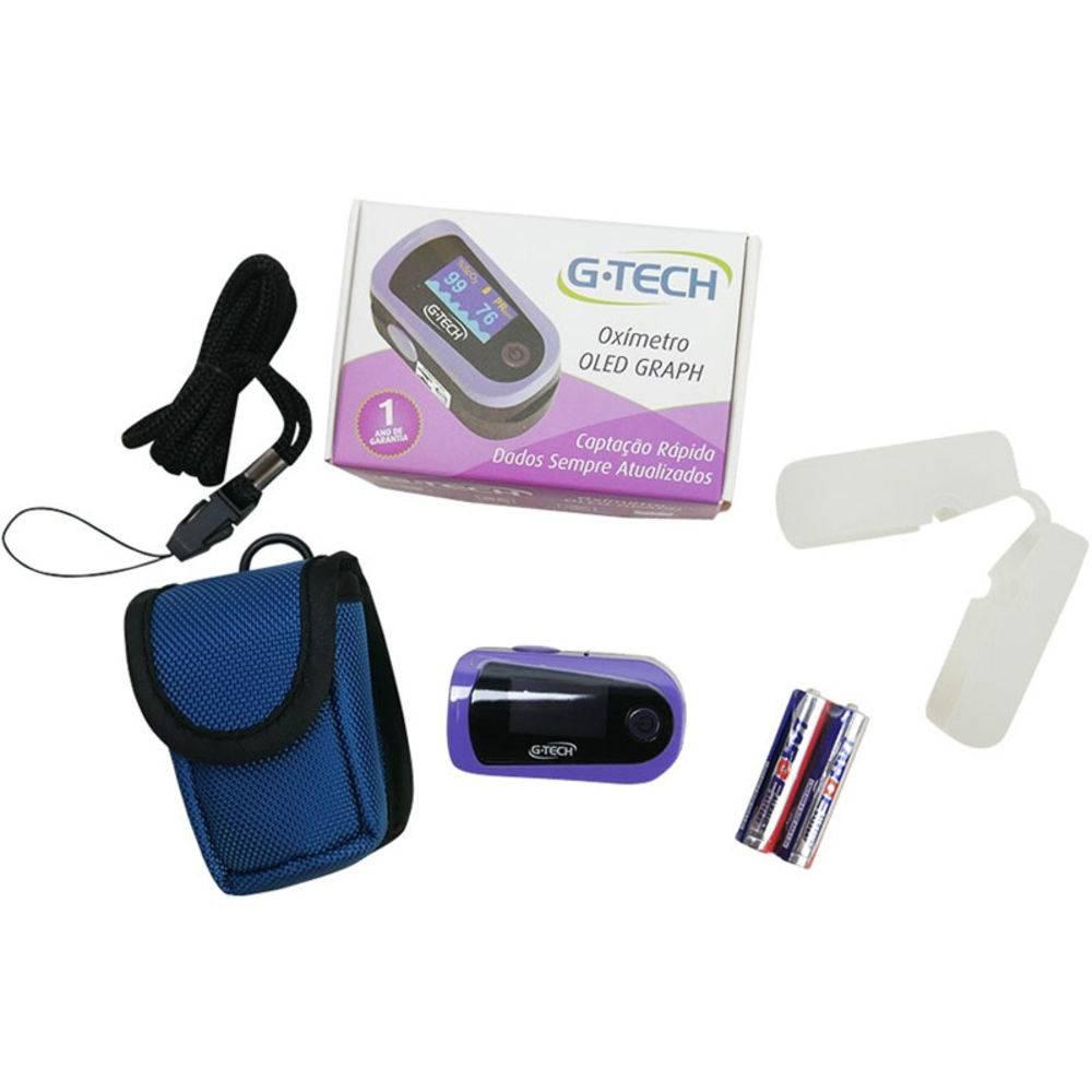 Oxímetro Digital de Pulso Portátil de Dedo Oled Graph G-Tech - Oxímetro ...