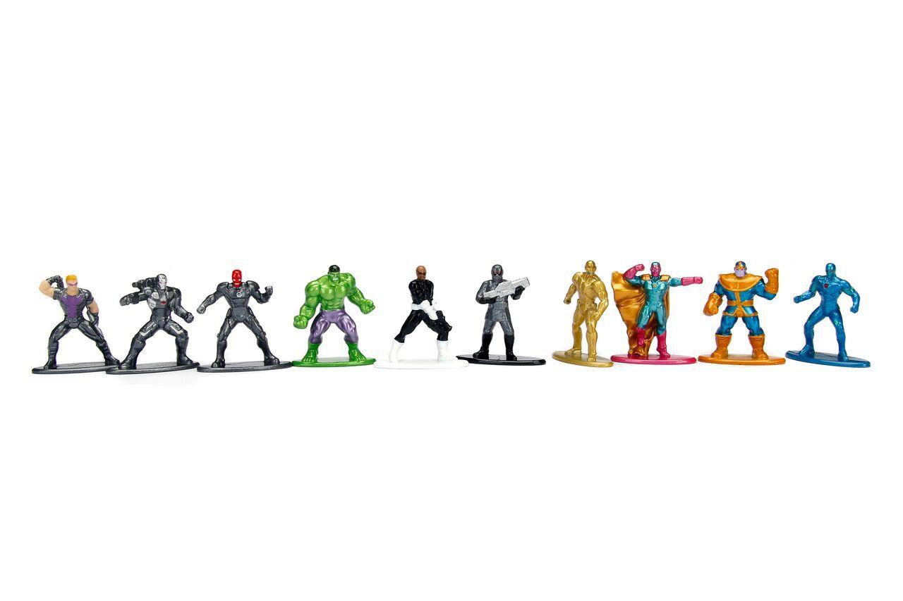 Pack 10 Personagens Marvel Avengers Nano Metal Figs Jada 99254 DTC 4281 ...