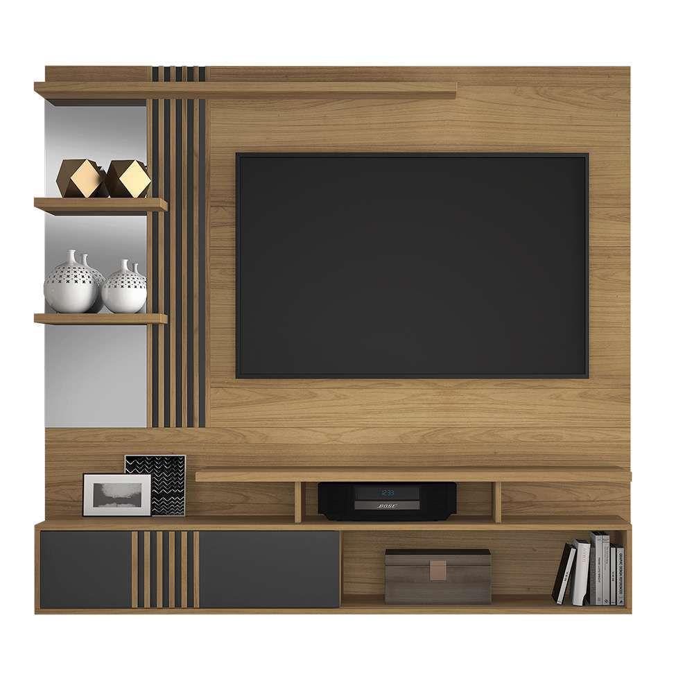 Painel para TV 49 Polegadas Safira Noronha e Grafite - JCM Movelaria ...