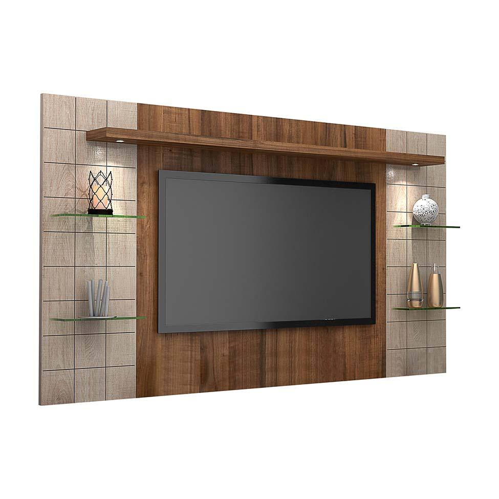 Painel para TV 50 Polegadas Atenas Carvalho Évora e Santana 240 cm ...