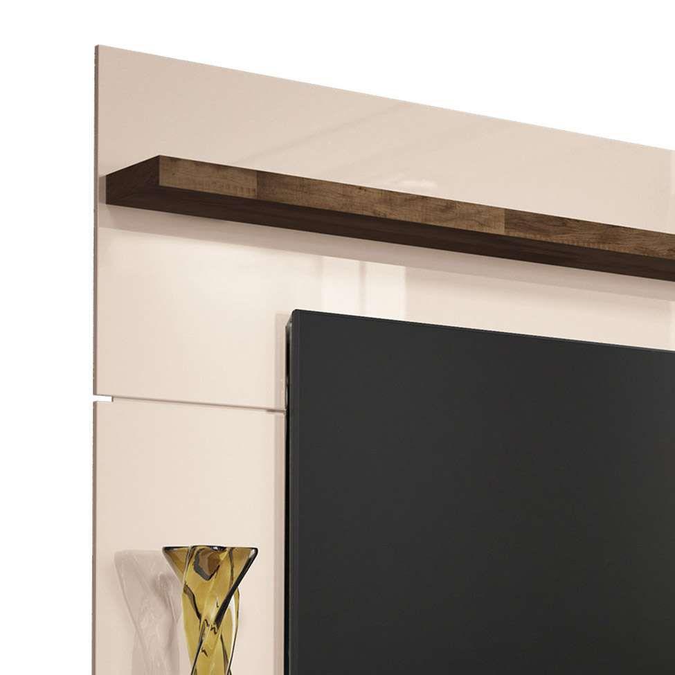 Painel para TV 55 Polegadas Livin Off White e Deck 181 cm - Hb Móveis ...