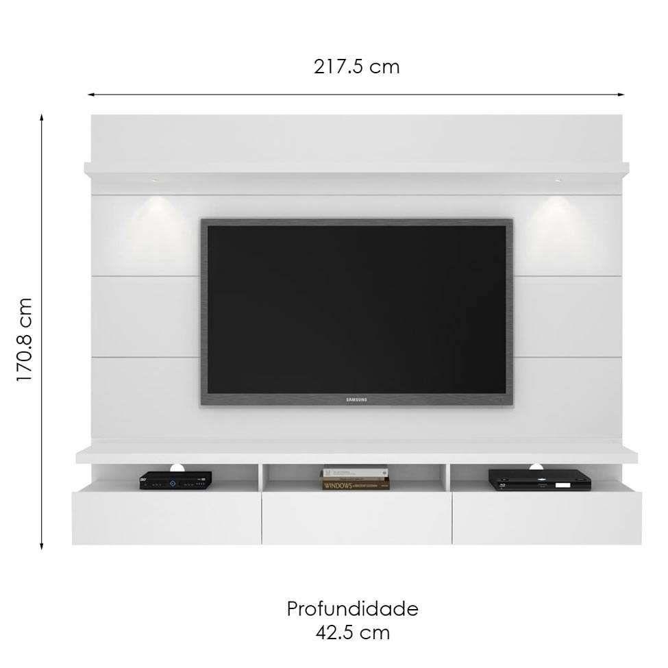 Painel para TV 60 Polegadas Horizon I Branco Gloss 218 cm - Província ...