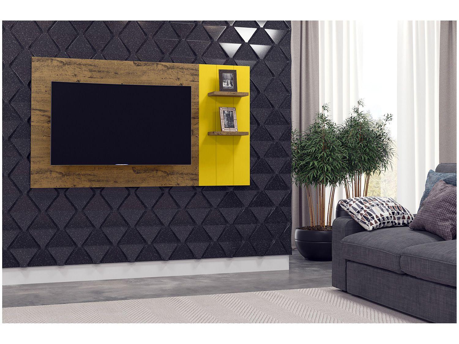 Painel para TV até 42” 2 Prateleiras - Patrimar Itália - Painel para TV ...
