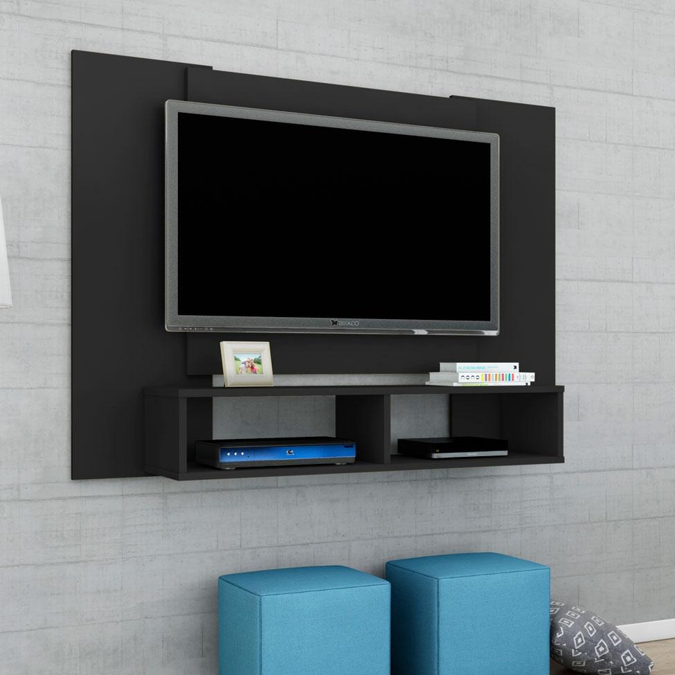 Painel para TV até 48 Polegadas Navi Preto Fosco - Móveis Bechara - Painel para TV - Magazine Luiza