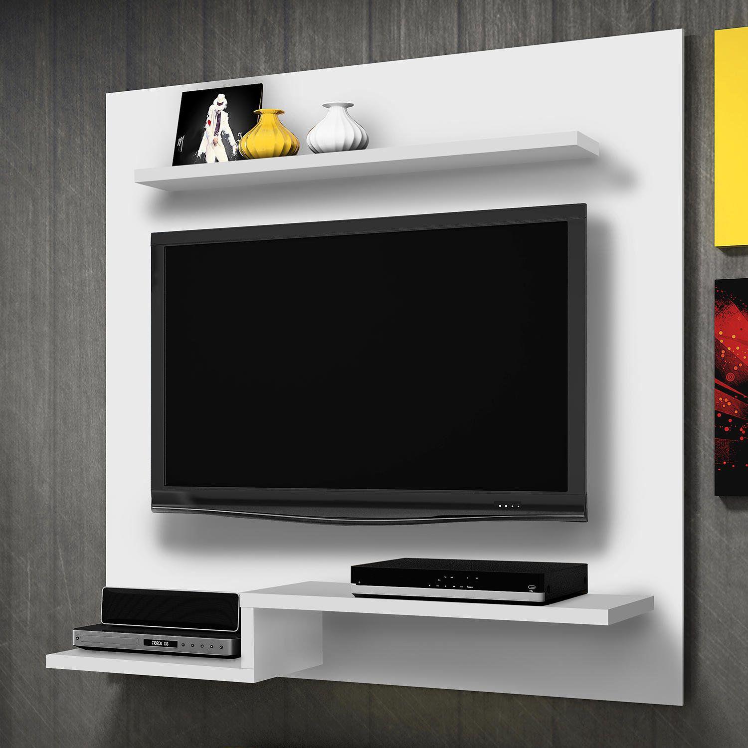 Painel para TV até 50 Polegadas Luna Madetec Branco - Painel para TV ...