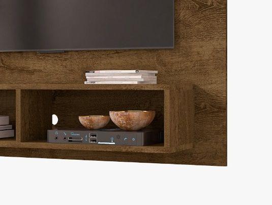 Painel Viena Para TV de até 43” - Madeira Rústica - BECHARA - Painel ...