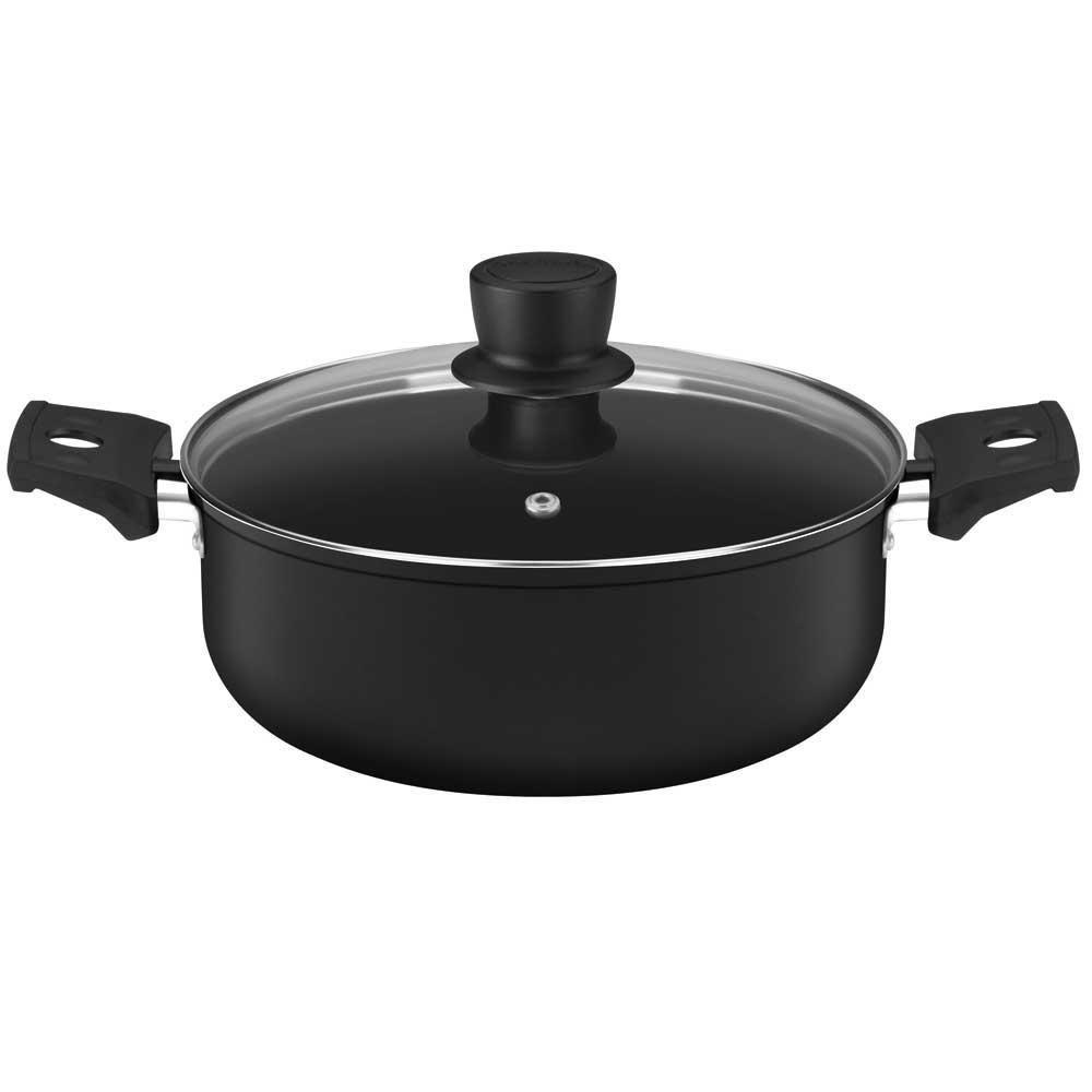 Panela 20cm Antiaderente Rochedo Smart com Tampa de Vidro - Panelas ...