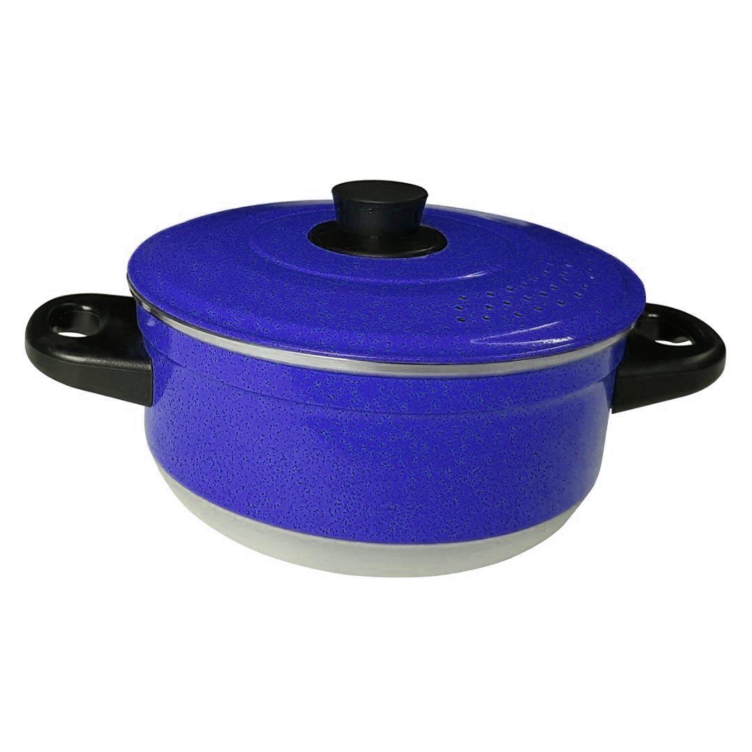 Panela Aluminio Jogo com 5 peças Colorido Azul - TENESIN - Jogo de ...