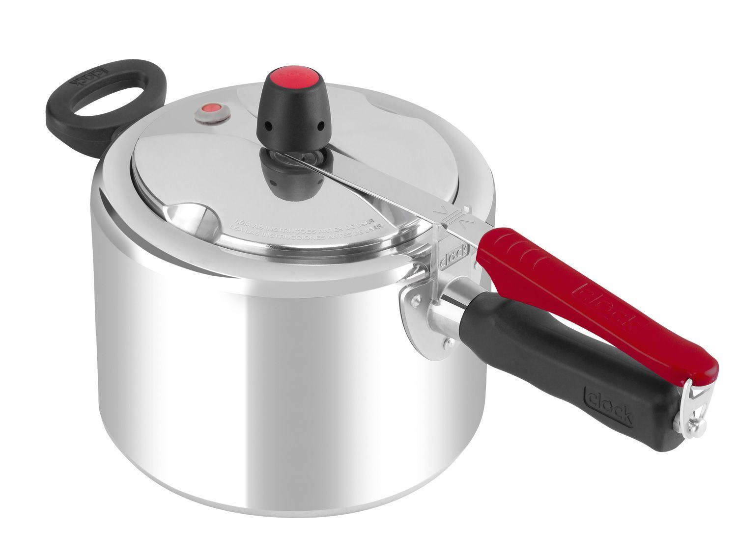 Panela de Pressão Clock 4,5L Prata - Original Polida Alumínio - Panelas ...