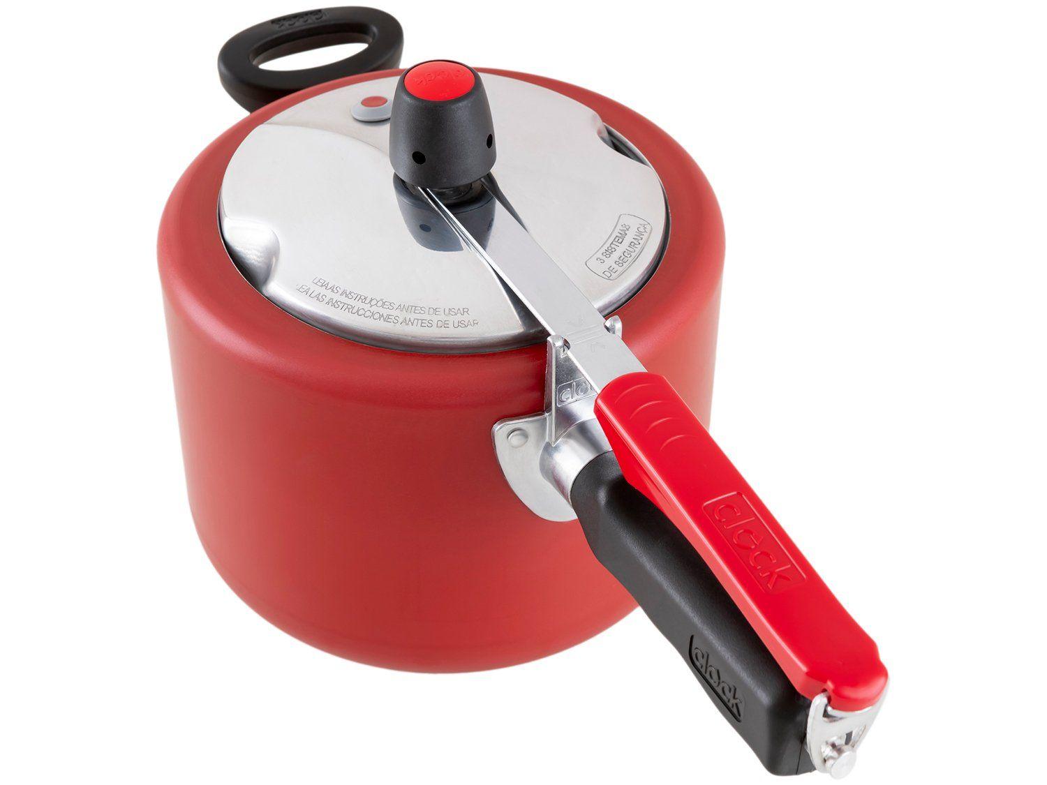 Panela de Pressão Clock Original Vermelha 4,5L - Vermelho