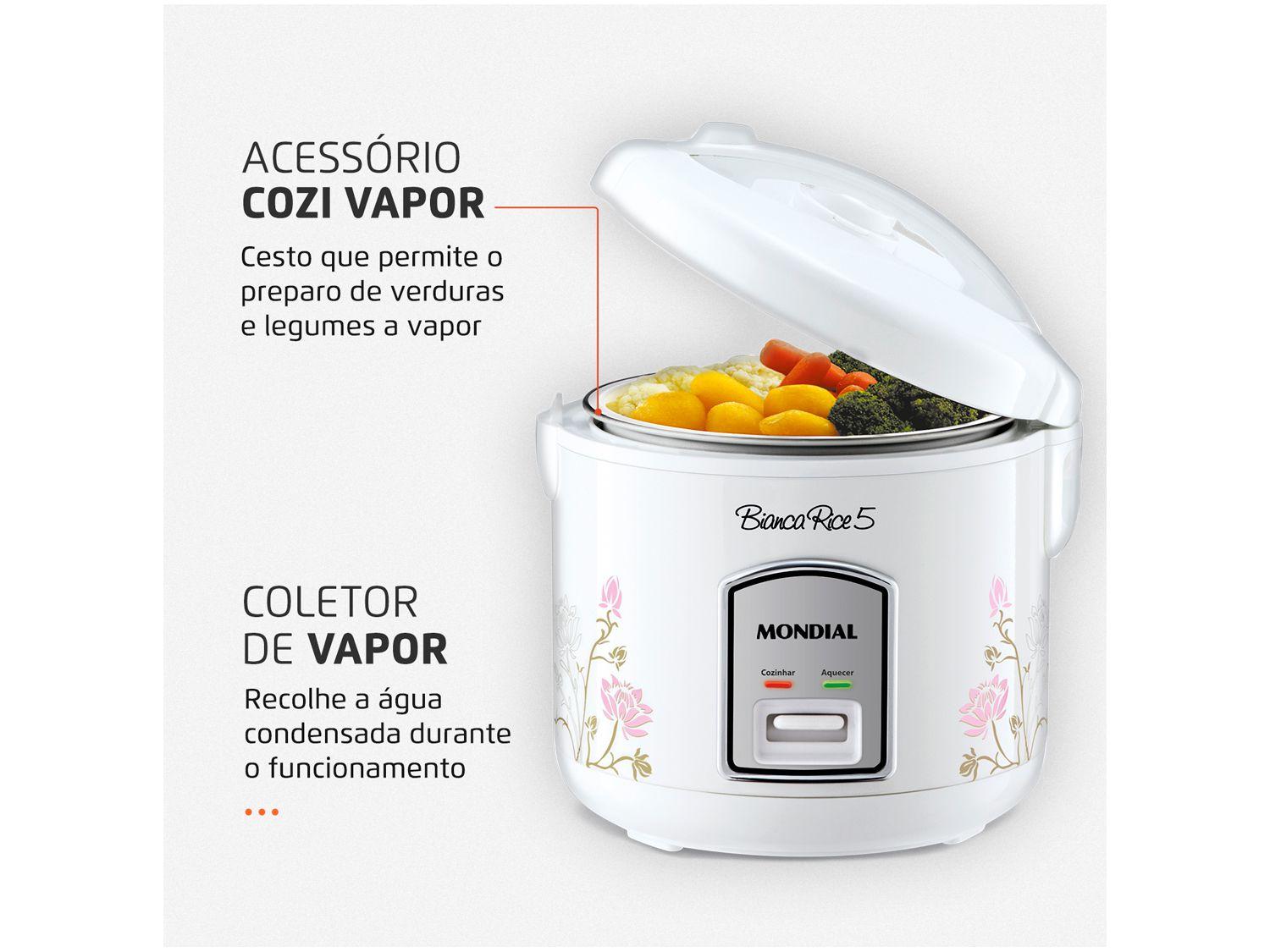 Panela Elétrica de Arroz Mondial Bianca Rice 5 NPE-05-5X 400W 5 Xícaras