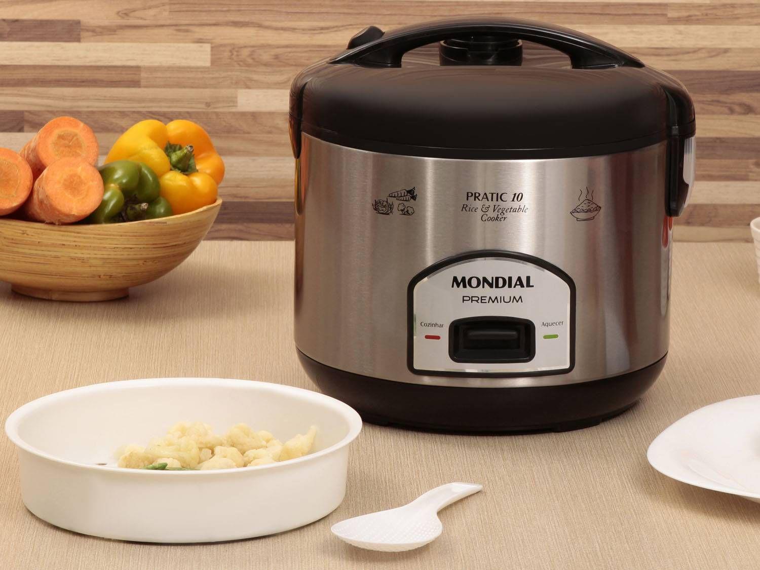 Panela Elétrica Mondial Cooker Premium PE-01 700W - 1,8L - Panela ...