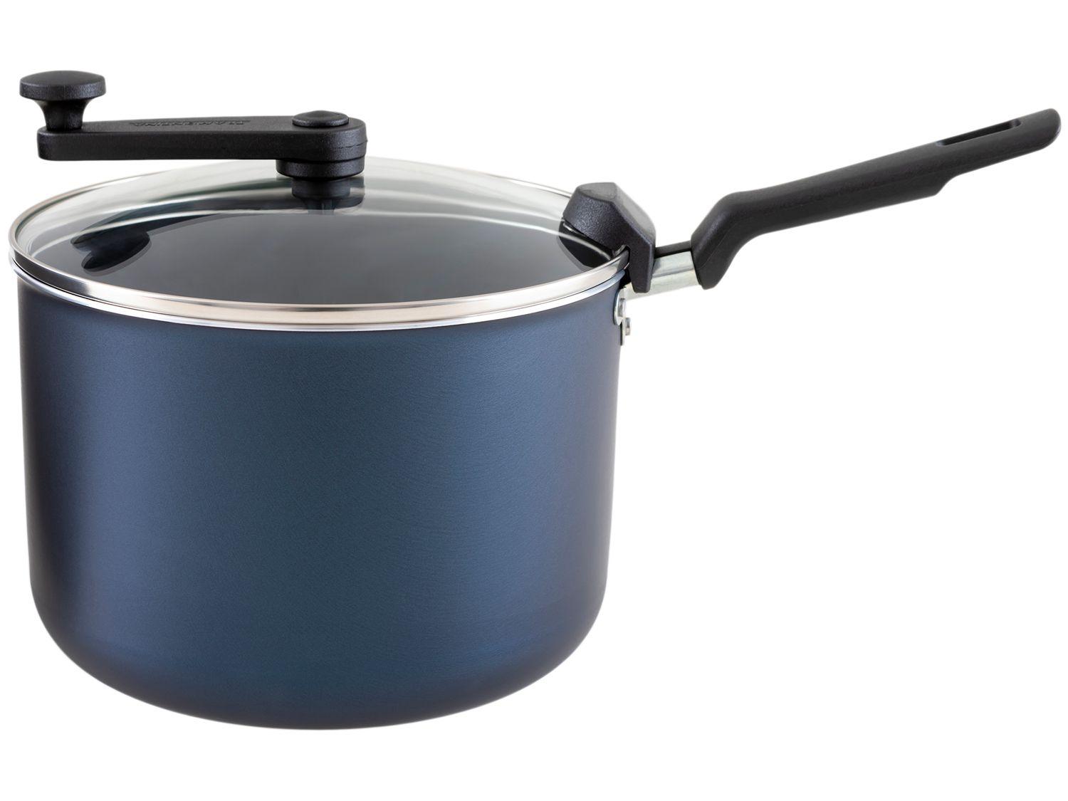 Panela Pipoqueira Tramontina Antiaderente de Alumínio 3,5L 20cm Azul Ravena