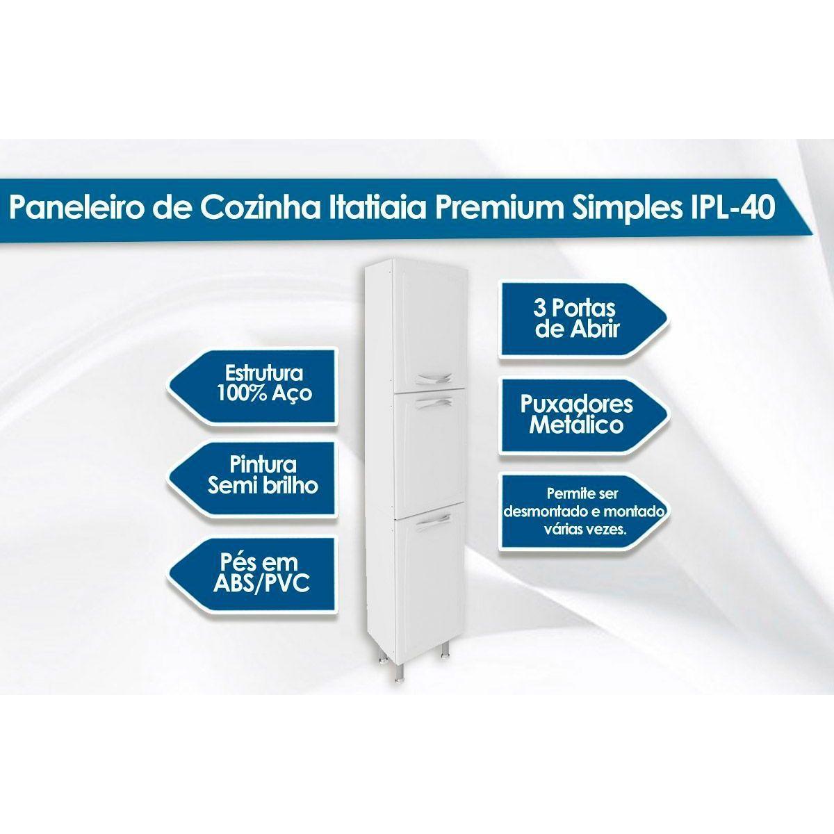 Paneleiro Itatiaia Premium IPL-40 Aço 40cm Branco - Paneleiro ...