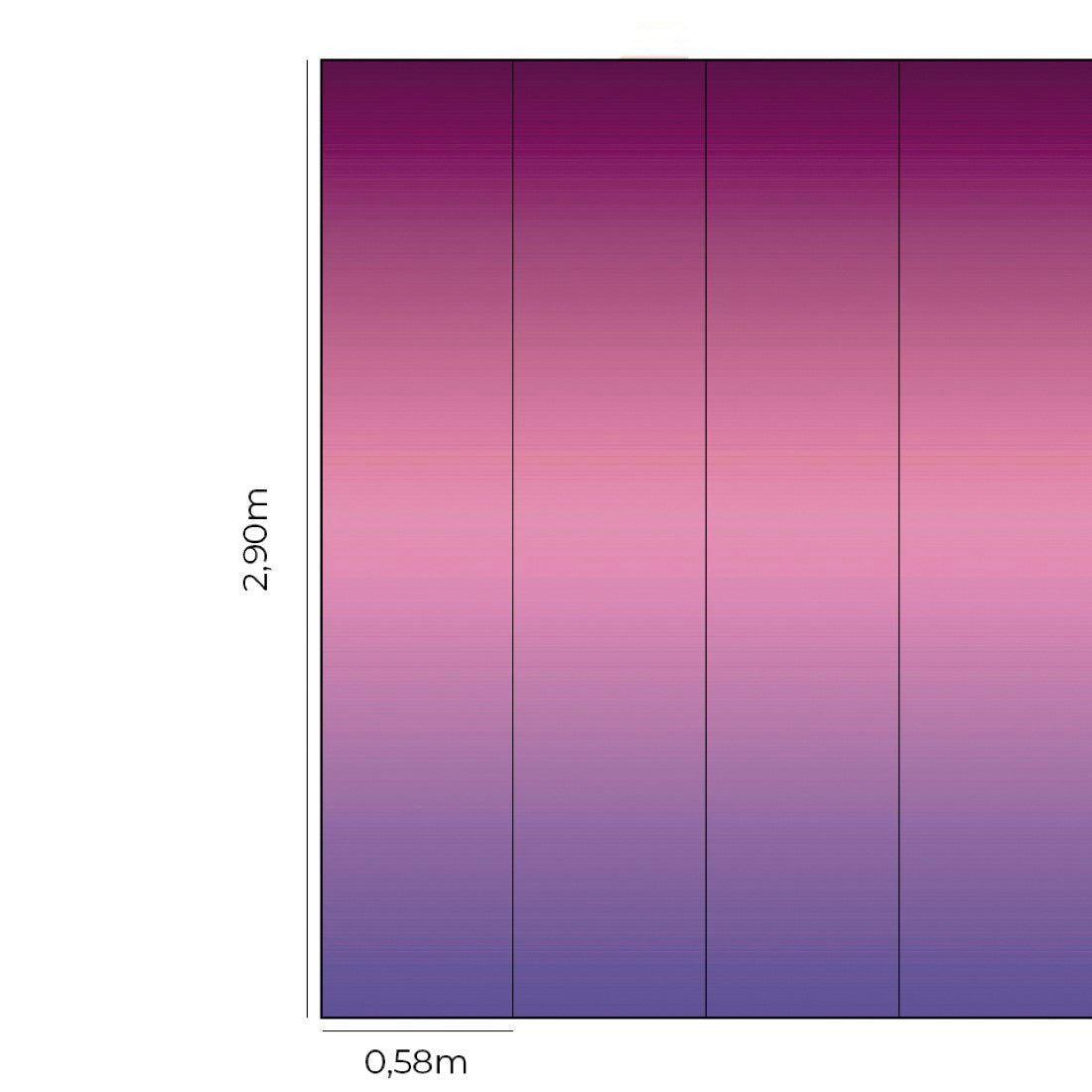 Papel De Parede Adesivo Degradê Roxo Rosa N014072 RL 0,58x3M - Adesivo ...