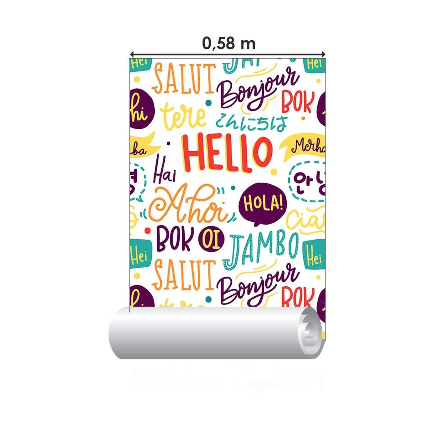 Papel De Parede Adesivo Frases N03122 Rolo 0,58X3,00M - Adesivo BR ...