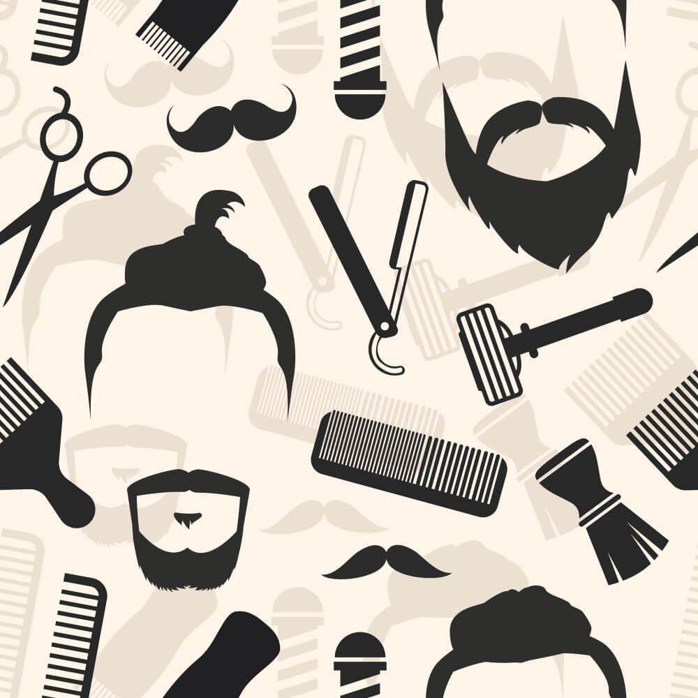 Papel de Parede Barbearia - Qcola - Papel de Parede - Magazine Luiza