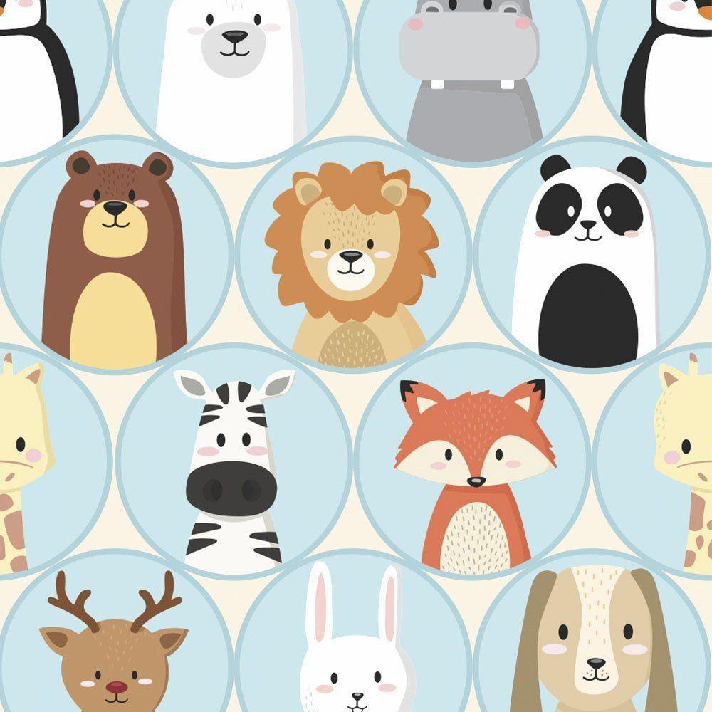 Papel de Parede Bichinhos Cute - QCola - Papel de Parede - Magazine Luiza