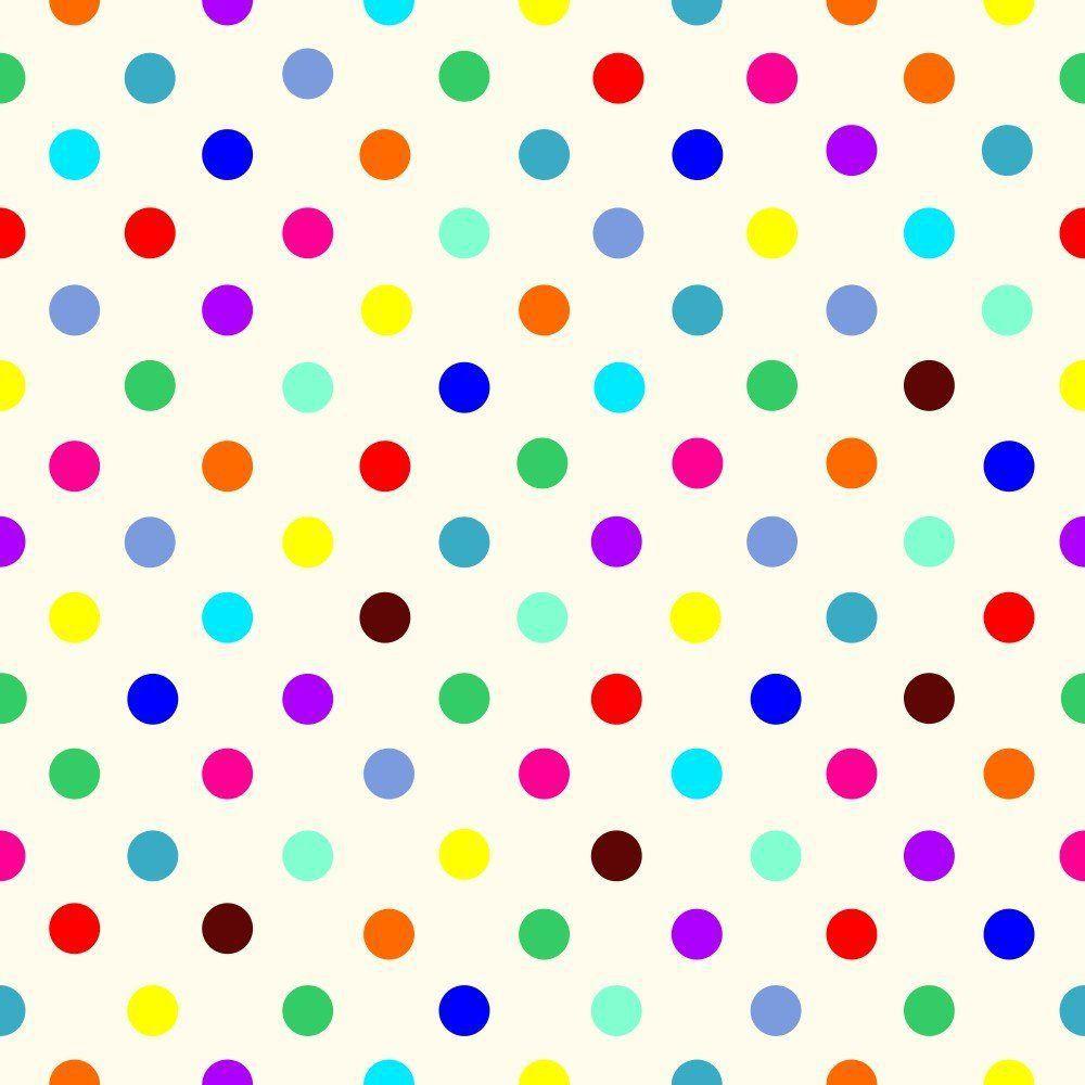 Papel de Parede Bolinhas Coloridas - QCola - Papel de Parede e ...