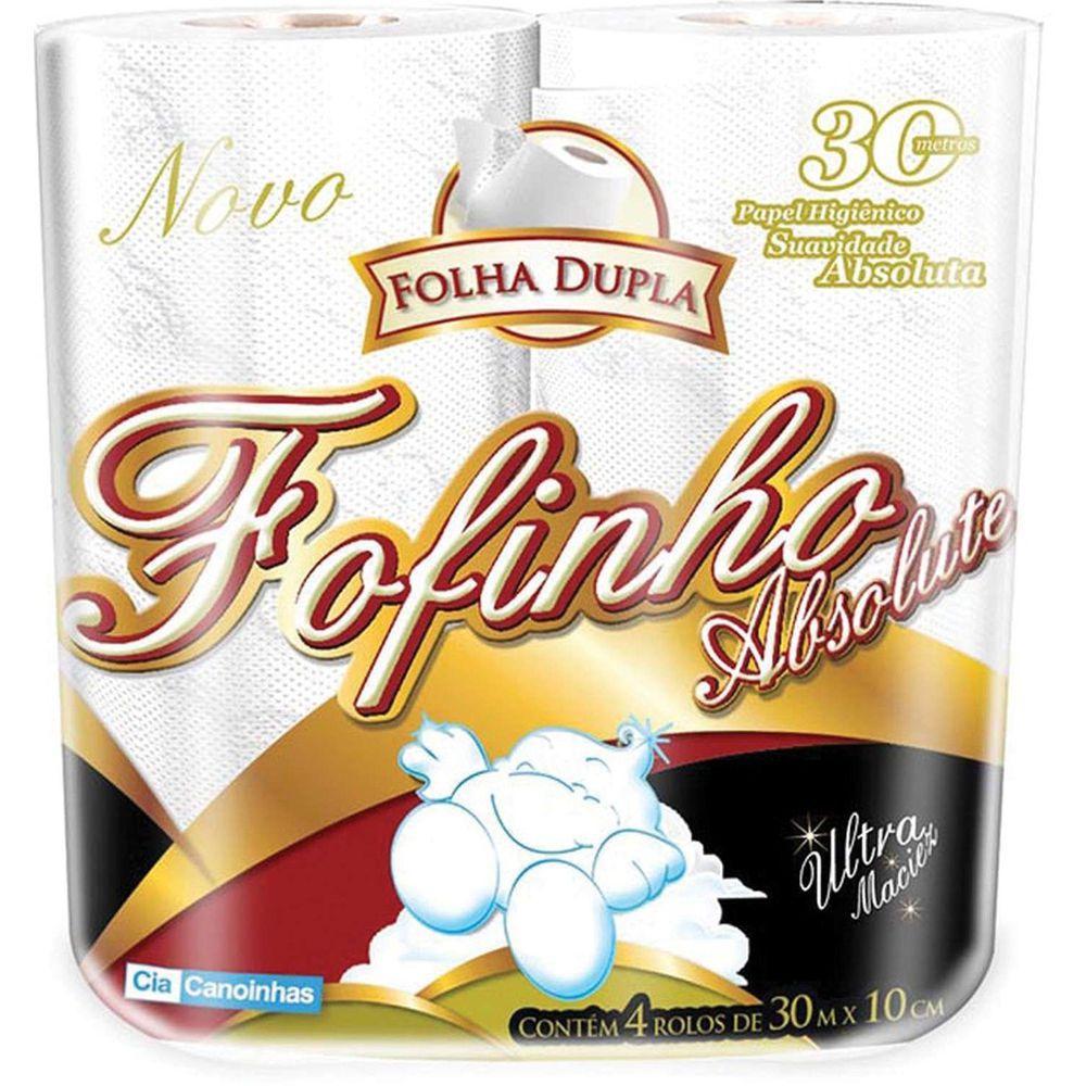 Papel Higiênico Fofinho Absolute Folha Dupla Rolo 30 metros - Canoinhas ...
