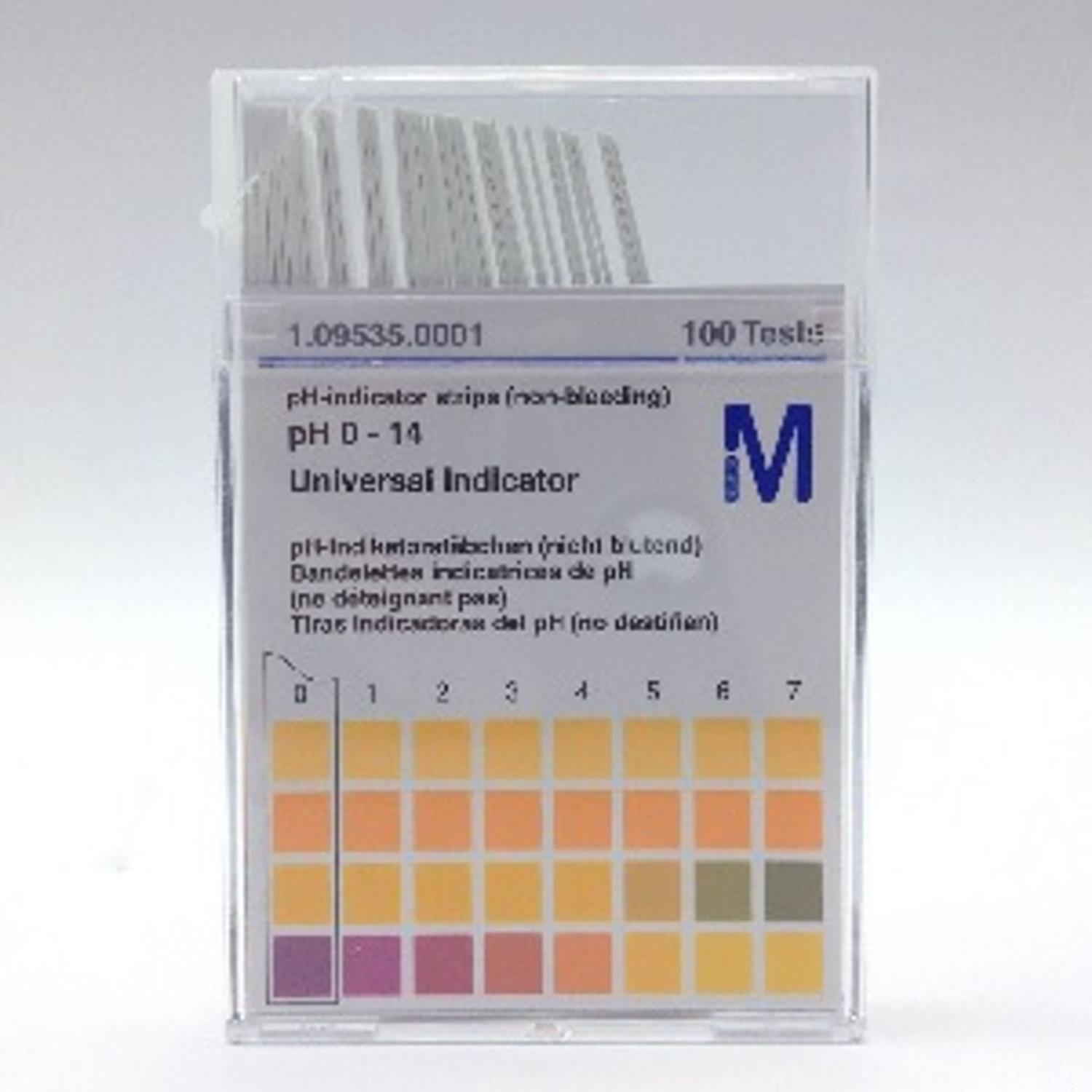 Papel indicador de ph caixa com 100 tiras - Merck - Material Médico e ...