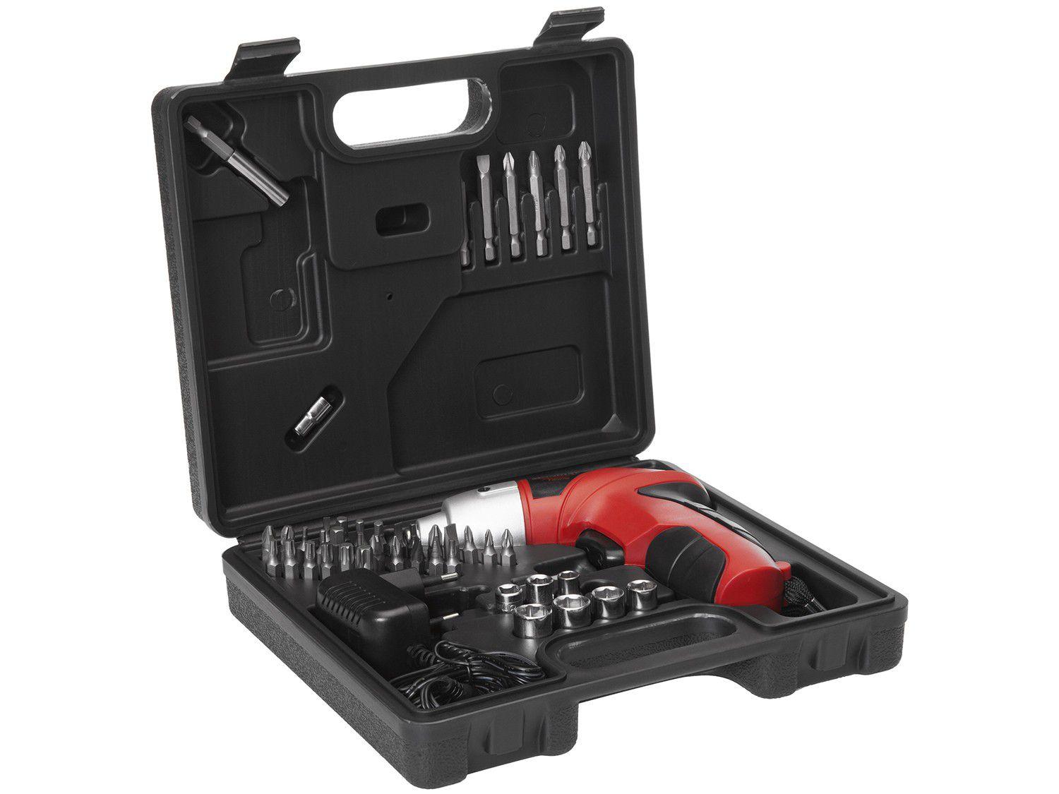 Parafusadeira Elétrica Mondial FPF-05M a Bateria 4,8V 200rpm com Maleta