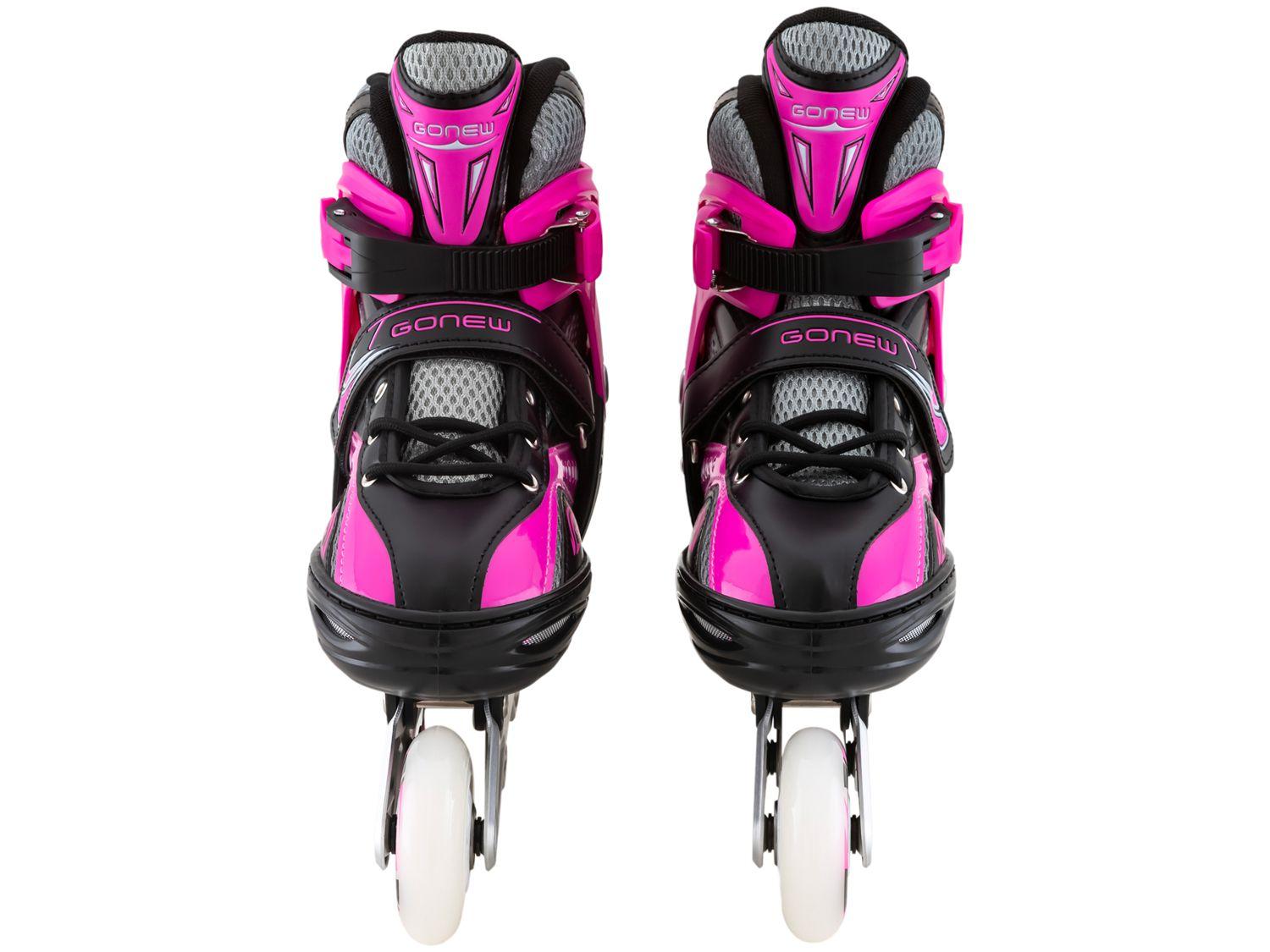 Patins In Line Infantil Gonew Bearing Abec-7 Pink