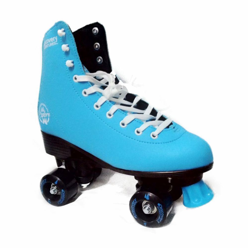 Patins Quad Roller 4 Rodas 34 Azul Discovery Adventures Yins - Patins 4 ...
