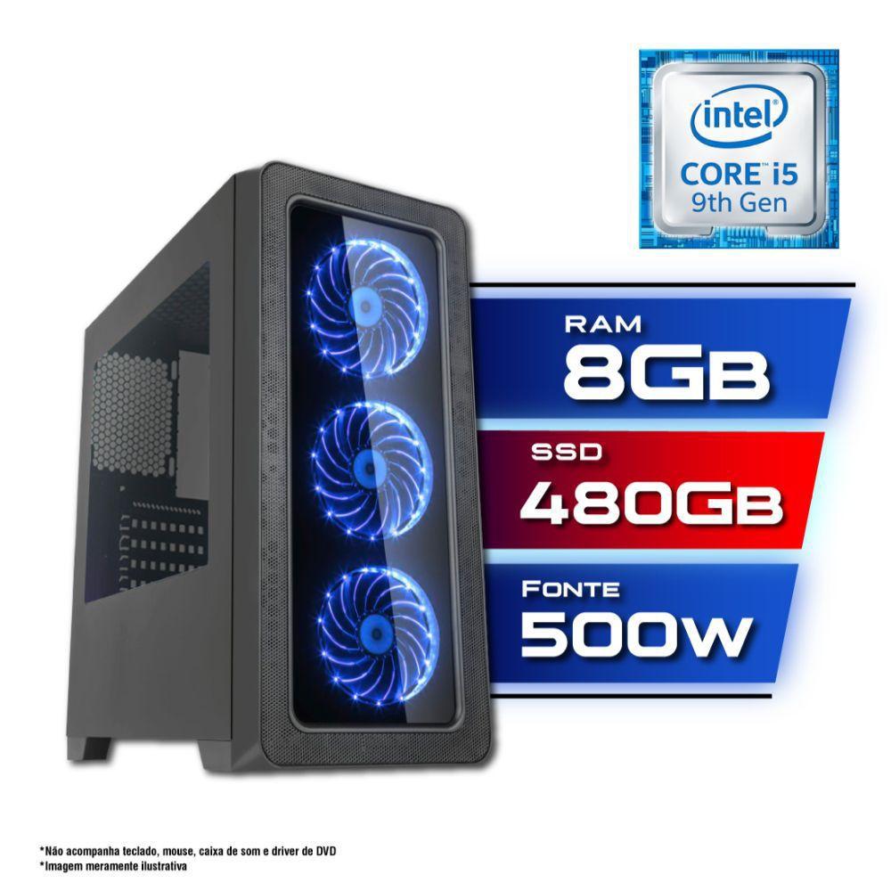 PC Gamer Intel Core i5 9400 9ª Geração 8GB SSD 480GB Fonte 500W CertoX ...