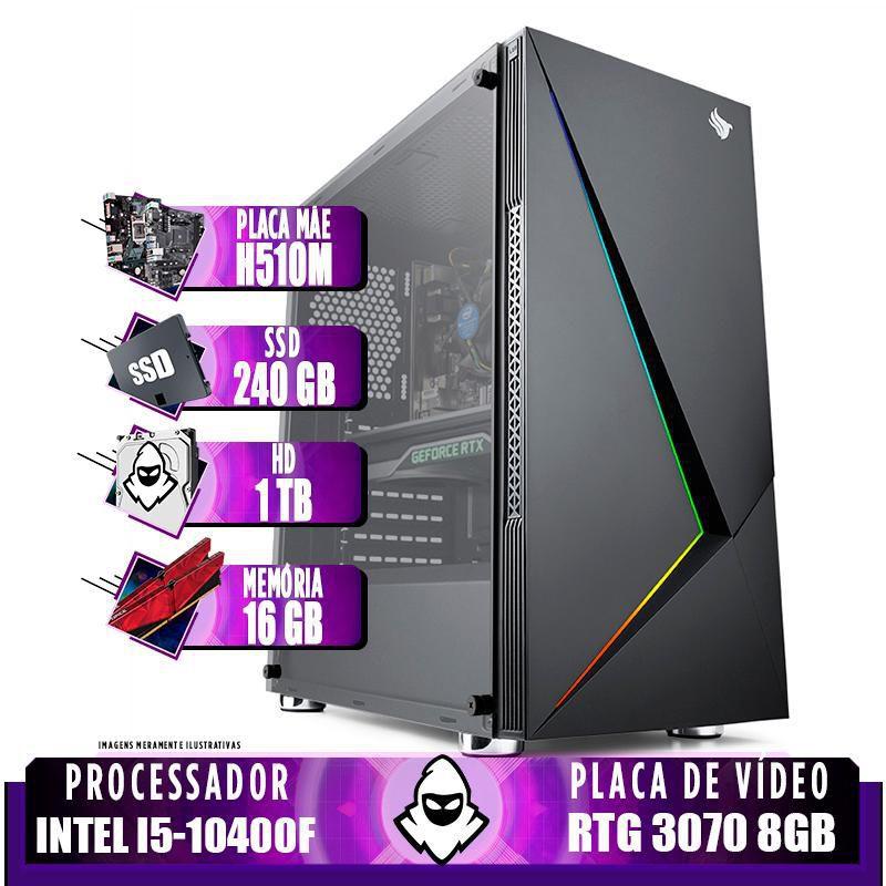 PC Gamer Mancer Volk, i5-10400F, RTX 3070 8GB,16GB,1TB+240GB ...