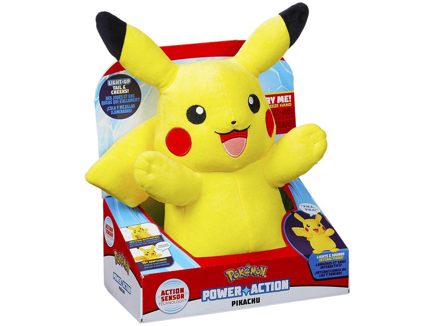 Pelúcia Pokémon Jazwares Power Action Pikachu