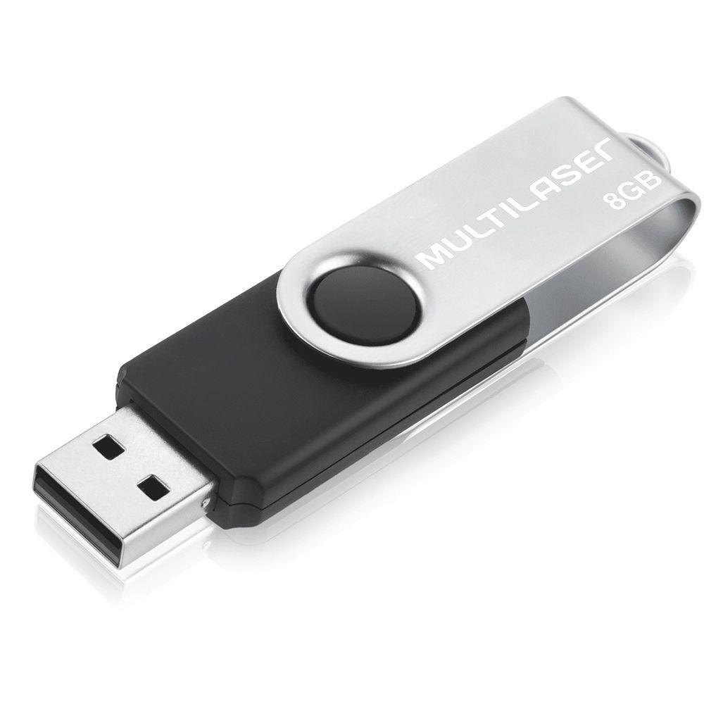 Pen drive Multilaser Twist 8 GB Preto USB 2.0 - PD587 - Pen Drive ...