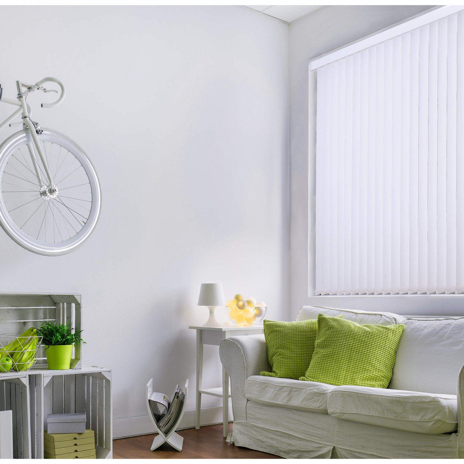 Persiana Tecido 89mm Vertical Isadora Design 60cm x 50cm Branco ...