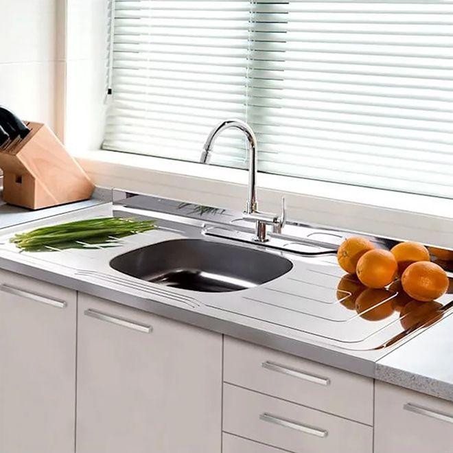 Pia Para Cozinha Franke 712 120X53 Bella Válvula E Furo Torneira Inox ...