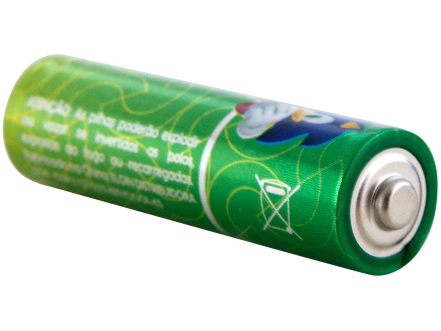 Pilha Alcalina AA Blister Elgin 1,5V 16 Unidades