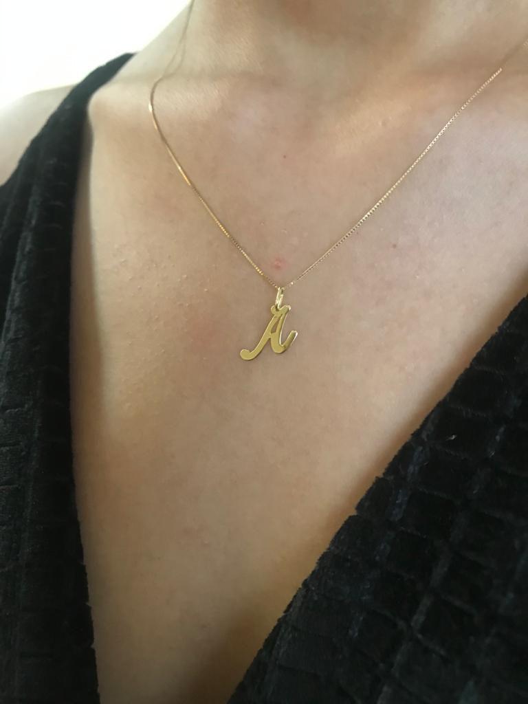 Pingente Em Ouro 10k Letra Todas as Letras em Ouro 10k - Home Gold ...