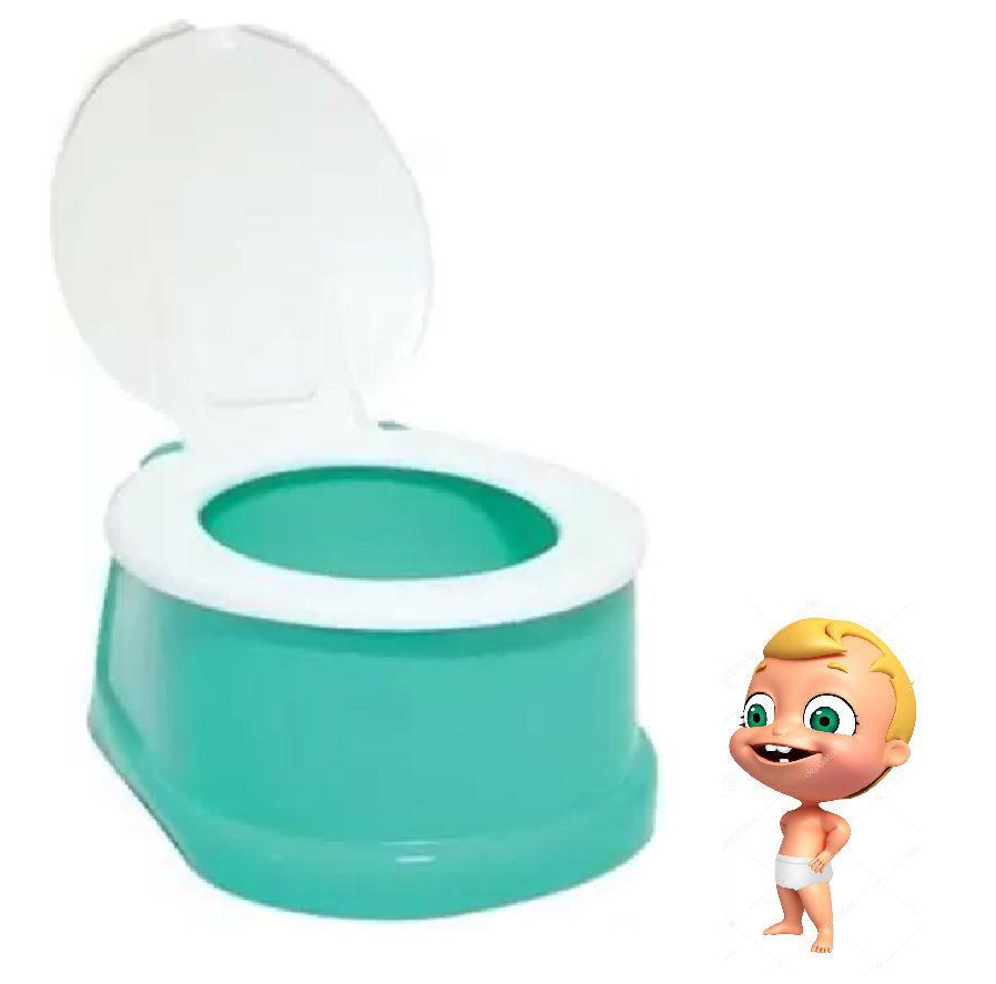 Pinico/Troninho infantil com Tampa Banheiro Didático Educativo Para o ...