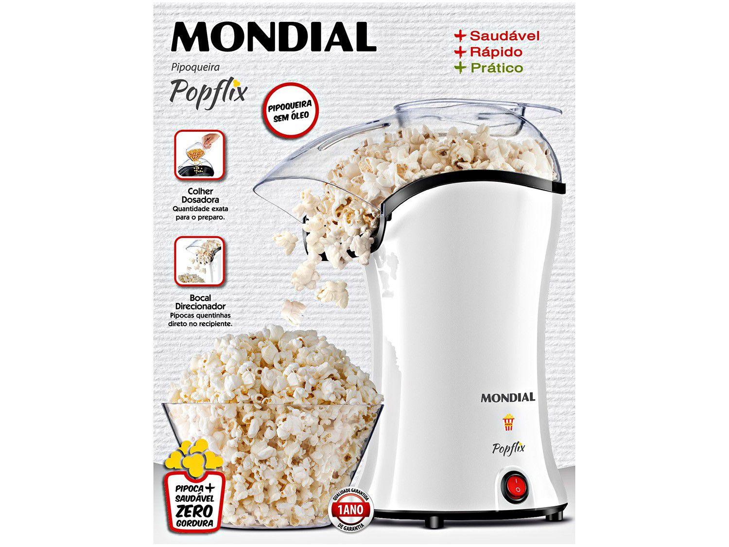 Pipoqueira Elétrica Mondial Pop Flix PP-04 - 100g de Pipoca ...