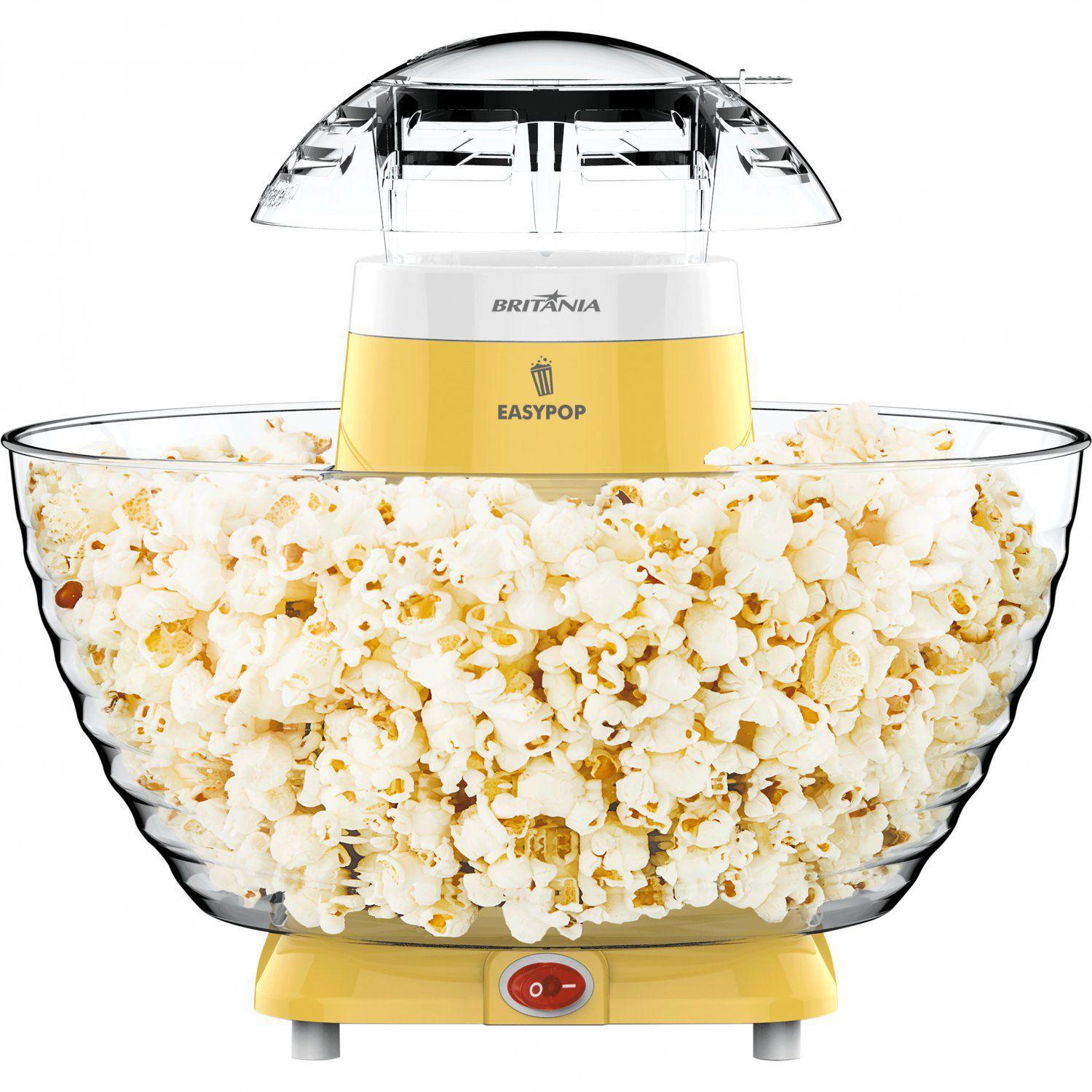 Pipoqueira Elétrica Redonda Easypop BPI05A Britânia 127V Amarelo ...