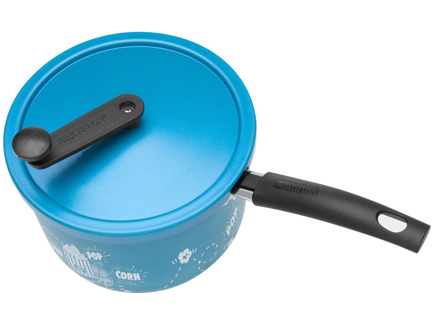 Pipoqueira Multiflon Azul Antiaderente de Alumínio 3,8L 20cm Versátil 78520