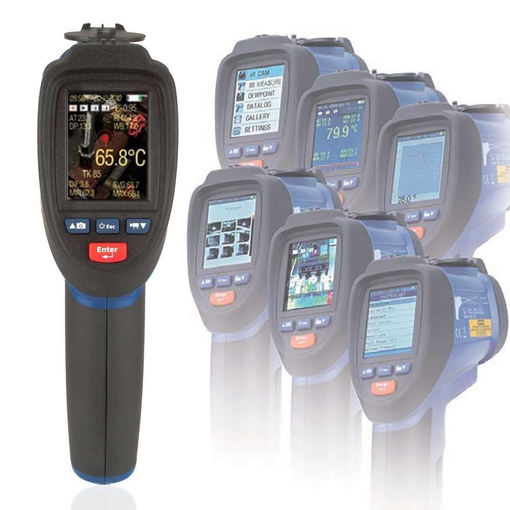 Pirômetro Óptico Alta Temperatura com Câmera Integrada 2200C IP-9862S ...